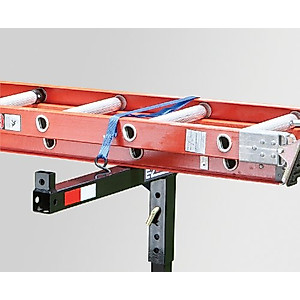 Tricam SLE-1/SKLE-350 2 in 1 E-Z Hitch Mounted Load Extender, 350-Pound Capacity, Black Finish