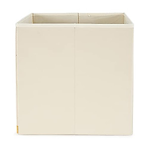 3 Sprouts Large 13 Inch Square Children's Foldable Fabric Storage Cube Organizer Box Toy Bin, Blue Cat, Pet Hedgehog, Pink Unicorn, and Yellow Rhino