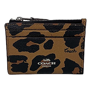 Coach Mini Skinny Id Case With Leopard Print Style No. CC870