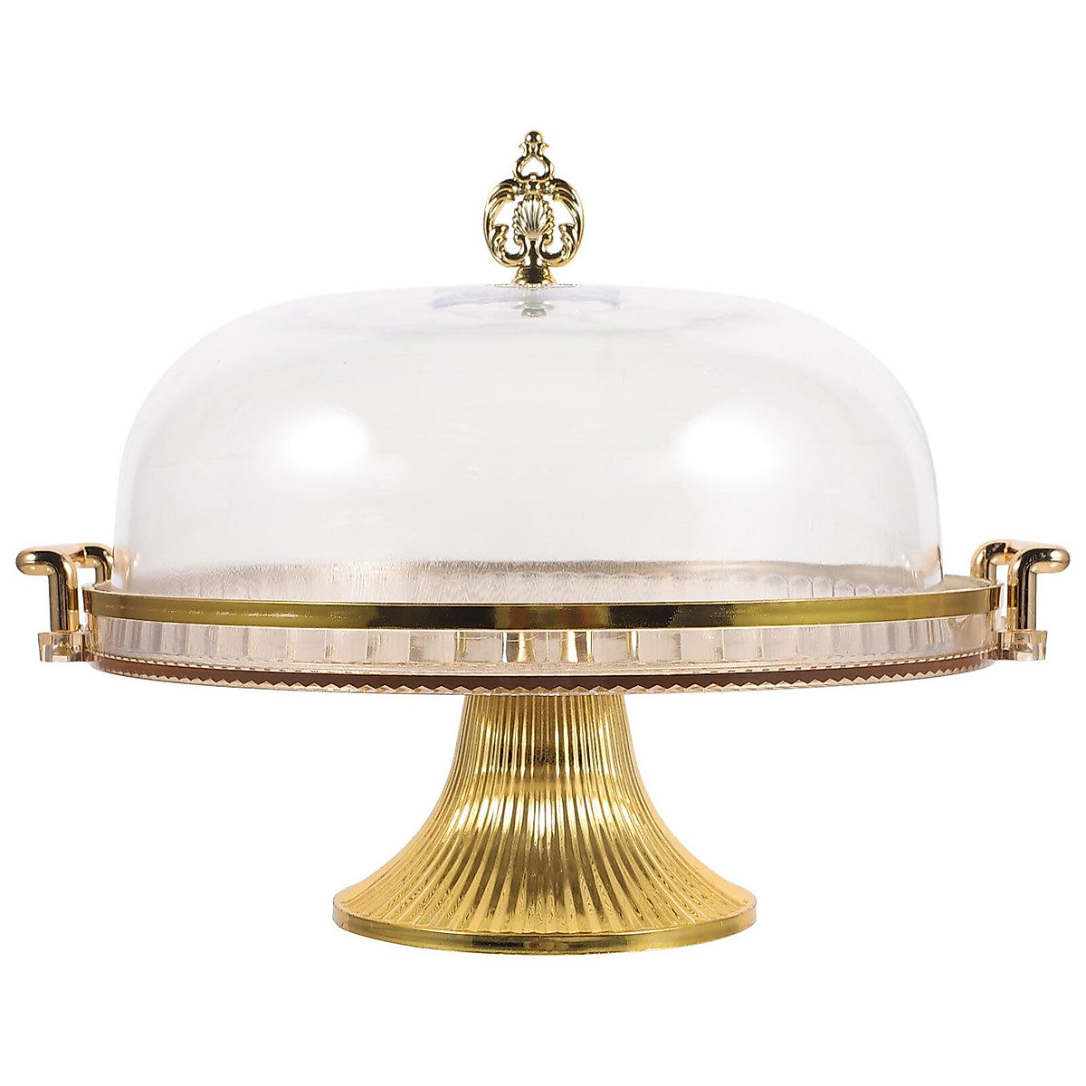 Yardwe Candy Display Rack Wedding Cake Stands Platter Tray Cake Stand with Dome Snacks Serving Tray Dessert Severing Tray Small Fruit Plate Cake Pan Candy Plate Office Container Paper Cup