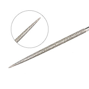uxcell 10pcs Round Diamond Needles File 2mm x 100mm 150 Grit for Metal Glass Wood Stone Grinding Polishing Engraving