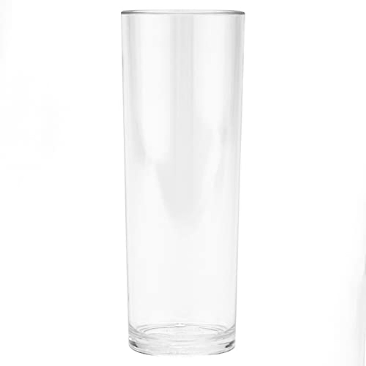 G.E.T. H-14-1-SAN-CL-EC Clear 14 oz. Tom Collins, Break Resistant Dishwasher Safe San Specialty Drinkware Collection (Pack of 4)