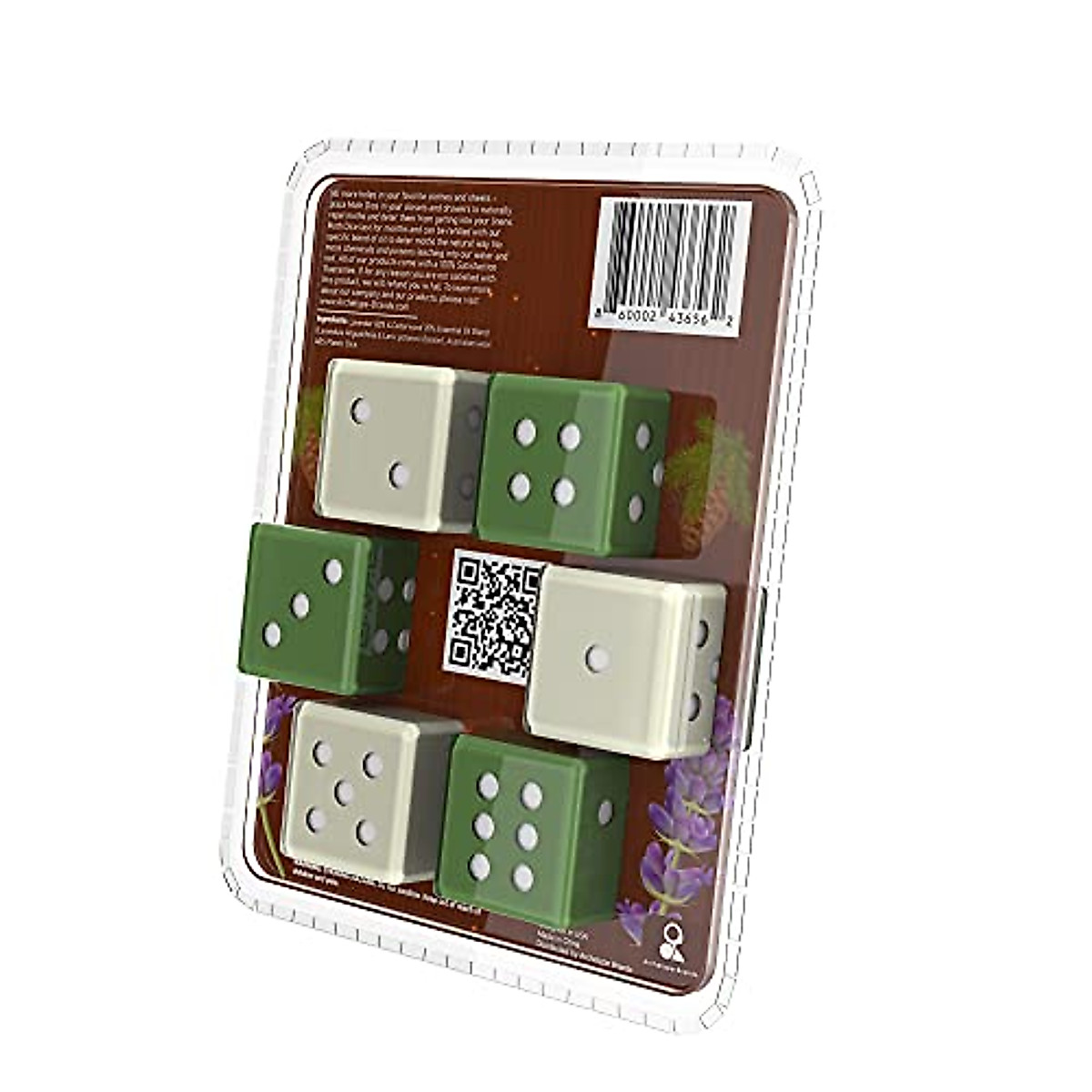 Moth Dice – Dried Lavender & Cedar Blocks Alternative – Clothes Drawer and Linen Closet Freshener – Cedarwood and Lavender Essential Oils