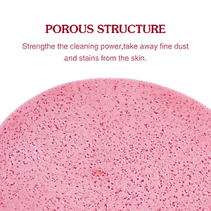 120 Pcs Facial Sponge Compressed,Face Cleansing Sponge Makeup Removal Sponge Pad,Exfoliating Wash Round Sponge for Women,Girls(Pink,Yellow)