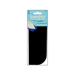 Bondex Iron-On Patches 5"X7" 2/Pkg-Black