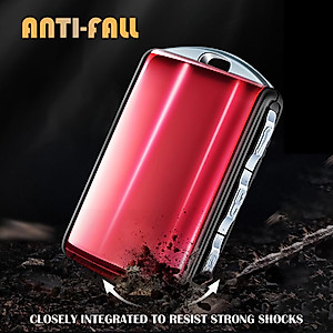 ontto Key Fob Case Dazzling Car Key Protector Fit for Volvo XC90 XC60 XC40 S60 S90 V60 V90 Polestar 1 Polestar 2 Smart Remote Resin Key Cover Key Skin Purple