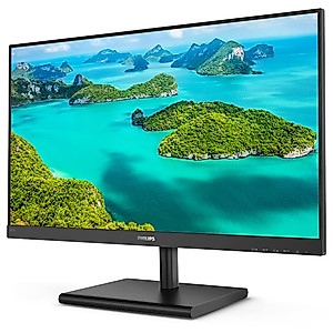 Philips Computer Monitors "241E1S 24" Frameless Monitor, 1920x1080 Full HD IPS, 106% sRGB, 75Hz, FreeSync, VESA, 4Yr Advance Replacement", black (Renewed)