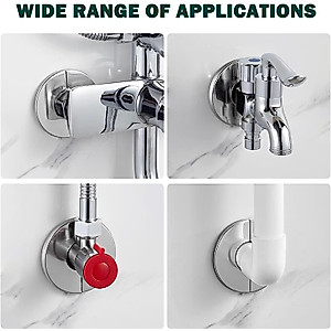 Stainless Steel Round Escutcheon Plate, Faucet Escutcheons Split Flange Plumbing Cover Plates for Kitchen, Bathroom, and Balcony Pipes 4（Hole Width 22mm）