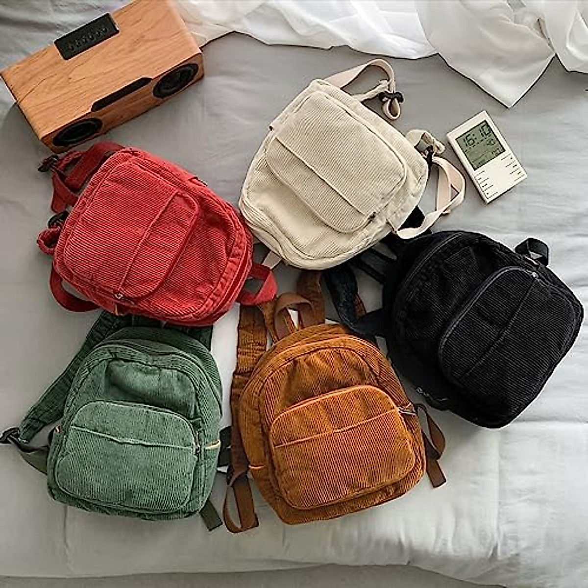 GGOOB Small Backpack Purse for Women Womens Backpack Purse for Women Mini Backpack Purse Aesthetic Purse (White)