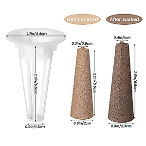 Cunhill 100 Pcs Hydroponic Plant Grow Sponges Pods Kit Root Plant Basket Seed Planting Kit Replacement Pod Cups Pot Hydroponic Pods for Garden Indoor Herb Hydroponic Growing System(Simple Style)