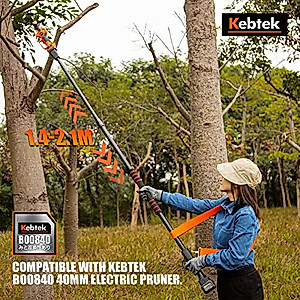83Inch Telescopic Extension Pole for Kebtek B00840 Cordless Electric Pruning Shears, Sturdy and Lightweight Aluminum Alloy Telescopic Rod