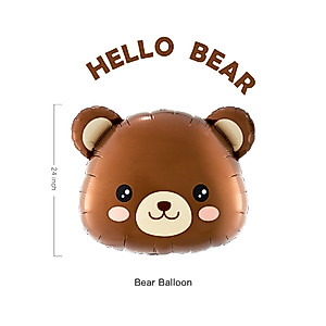 Bear Balloons Teddy Bear Baby Shower Decorations We Can Bearly Wait Bear Theme Birthday Party Supplies 4 Pcs