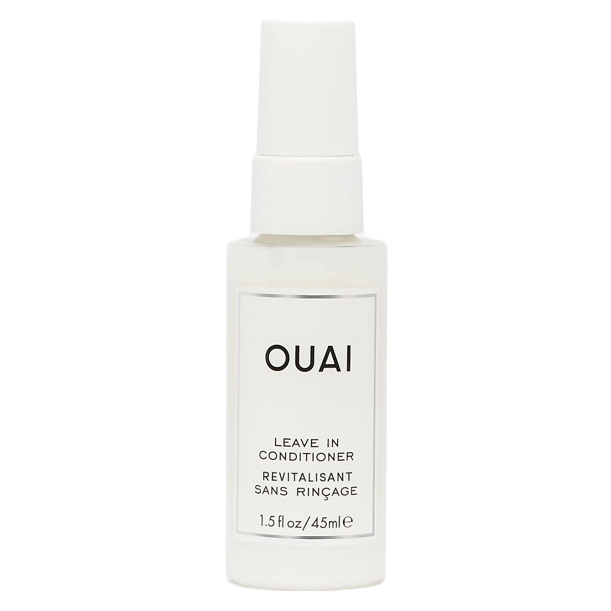 OUAI Leave In Conditioner & Heat Protectant Spray - Prime Hair for Style, Smooth Flyaways, Add Shine and Use as Detangling Spray - No Parabens, Sulfates or Phthalates (1.5 oz)