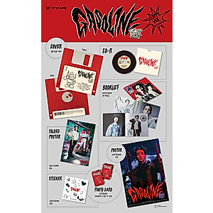 DREAMUS SHINEE KEY Gasoline 2nd Album Floppy Version CD+Poster+Folding Poster On Pack+Booklet+Sticker+Photocard+Tracking, BLACK