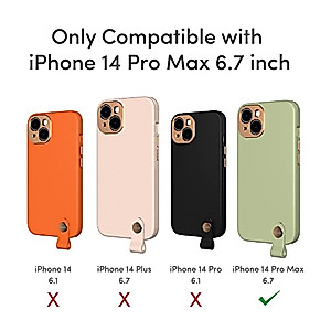 Moshi Altra Crossbody Case with Detachable Quick-Buckle (for iPhone 14 Pro Max 6.7 Inch), MagSafe Compatible, Aluminum Lens and Buttons [Crossbody and Wristlet Strap Sold Separately], Midnight Black