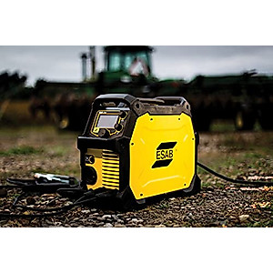ESAB 0558102240 Rebel EMP 215IC Multi-Process MIG/TIG/Flux/Stick Welding System, sMIG Technology, 4.3" Screen, Victor Gas Regulator, TWECO Fusion 180 MIG Gun, TIG Torch and Electrode Holder