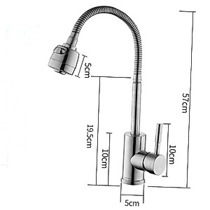 Veemoon Water Tap Faucets for Bath Sinks Bathtub Faucet Kitchen Tap Spigot Kitchen Water Faucet Metal Kitchen Faucet Bath Sink Faucets Bathroom Sink Faucets Taps Single Sink Cold Water