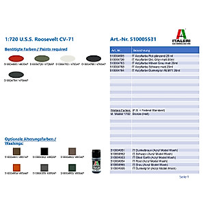 Italeri U.S.S. Roosevelt