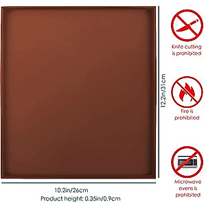 6PCS Silicone Dehydrator Mats with Edge NonStick Square Dehydrator Trays for Cosori CP267-FD,High Temperature Resistance Reusable for Meat Vegetables Fruit Food