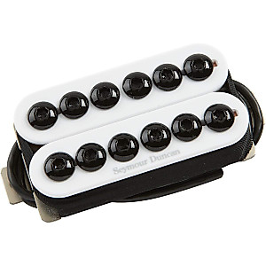 Seymour Duncan SH-8b Invader Humbucker Bridge Pickup, White - Bundled with Dunlop Pick Pack and Dunlop Polishing Kit