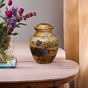 WEE WOODEN Small Urns for Human Ashes | Mini Urns for Human Ashes | Wooden Urn for Dogs Ashes | Cremation Urn for Pet Ashes | Memorial Pet Urns