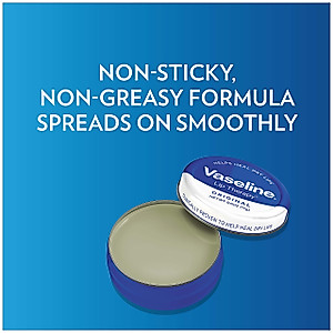 Vaseline Lip Therapy Lip Balm Tin, Original, 0.6 oz