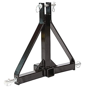 HECASA Standard 3 Point 2 inch Trailer Hitch Receiver Adapter Category One Tractor Tow Hitch Drawbar Adapter