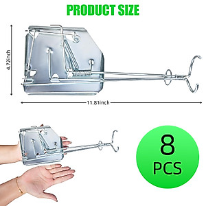 Jahy2Tech Mole Trap Gopher Trap Ground Galvanized and Oil Hardened Steel Animal Trap Reusable Gopher Trap Vole Traps for Outdoor Lawn Garden Yard Farm, Silver