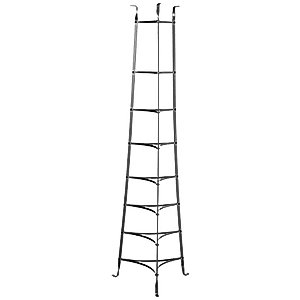 Enclume 8-Tier Cookware Stand, Free Standing Pot Rack, Hammered Steel ( Unassembled)