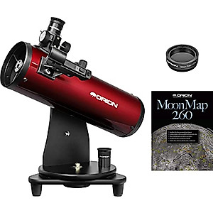 Orion 10012 SkyScanner 100mm TableTop Reflector Telescope (Burgundy)