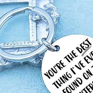 igvean Valentine Gifts for Him Funny Boyfriend Gifts Anniversary Birthday Gifts for Him Boyfriend Romantic Gift for Her Keychain for Boyfriend