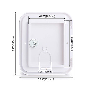 LCGP RV Access Door Electrical Cord Trailer Power Cord Cable Hatch Camper Hose Storage Door Compartment