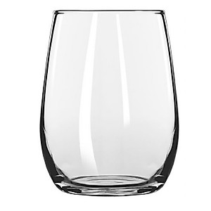 Libbey Stemless 6 Ounce Wine Taster / Mini / Sample Glass 260, Set of 6 w/ FDL Party Picks