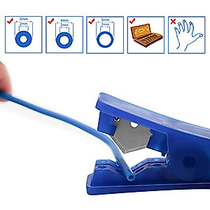 Capricorn Upgrade Bowden PTFE Tubing XS Series 1 Meter for 1.75mm Filament with Teflon Tube Cutter& 3X PC4-M6 3X PC4-M10 Pneumatic Fittings for Creality Ender 3/Pro 5 CR-10/10S 3D Printer