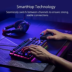 ASUS Optical Gaming Mouse - ROG Strix Impact II | Wireless Gaming Mouse with 16,000 DPI | 5 Programmable Buttons, RGB Lighting, 2.4 GHz, Long Battery Life, Lightweight, Ergonomic (Renewed)