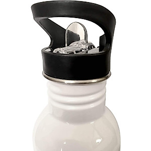 3dRose Cartoon Style Nerdy Rottie Sticking Tongue Out - Water Bottles (wb_357087_2)