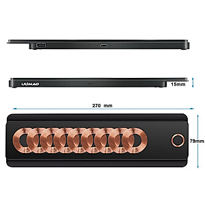 Magnetic Wireless Charging Pad Multiple Devices-Uumao 40W 5-in-1 Wireless Charger mat-for iPhone13/12/AirPods and Apple Watch UItra,for All Wireless Charging Phones (with Adapter)