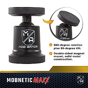 Mob Armor MobNetic Maxx - Magnetic Phone Mount - Cell Phone Holder - Mobile Phone Holder for Car, Truck, Boat, ATV - Smartphone Mount & Holder - Compatible with iPhone and Android