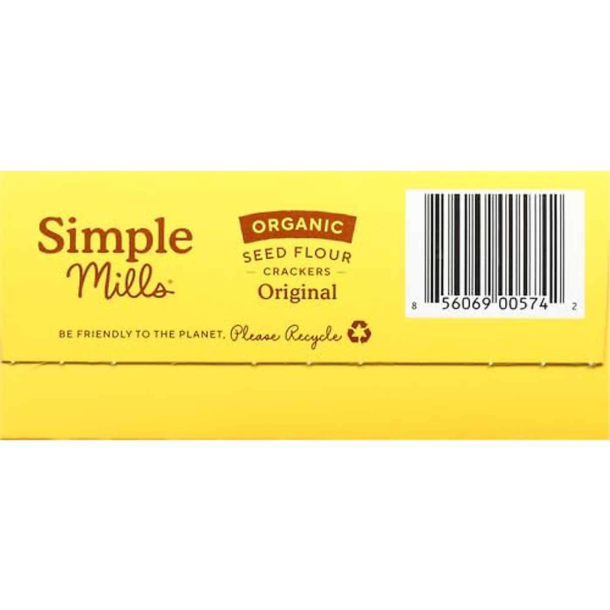 Simple Mills Organic Seed Crackers, Original - Gluten Free, Vegan, Healthy Snacks, Paleo Friendly, 4.25 Ounce (Pack of 1)