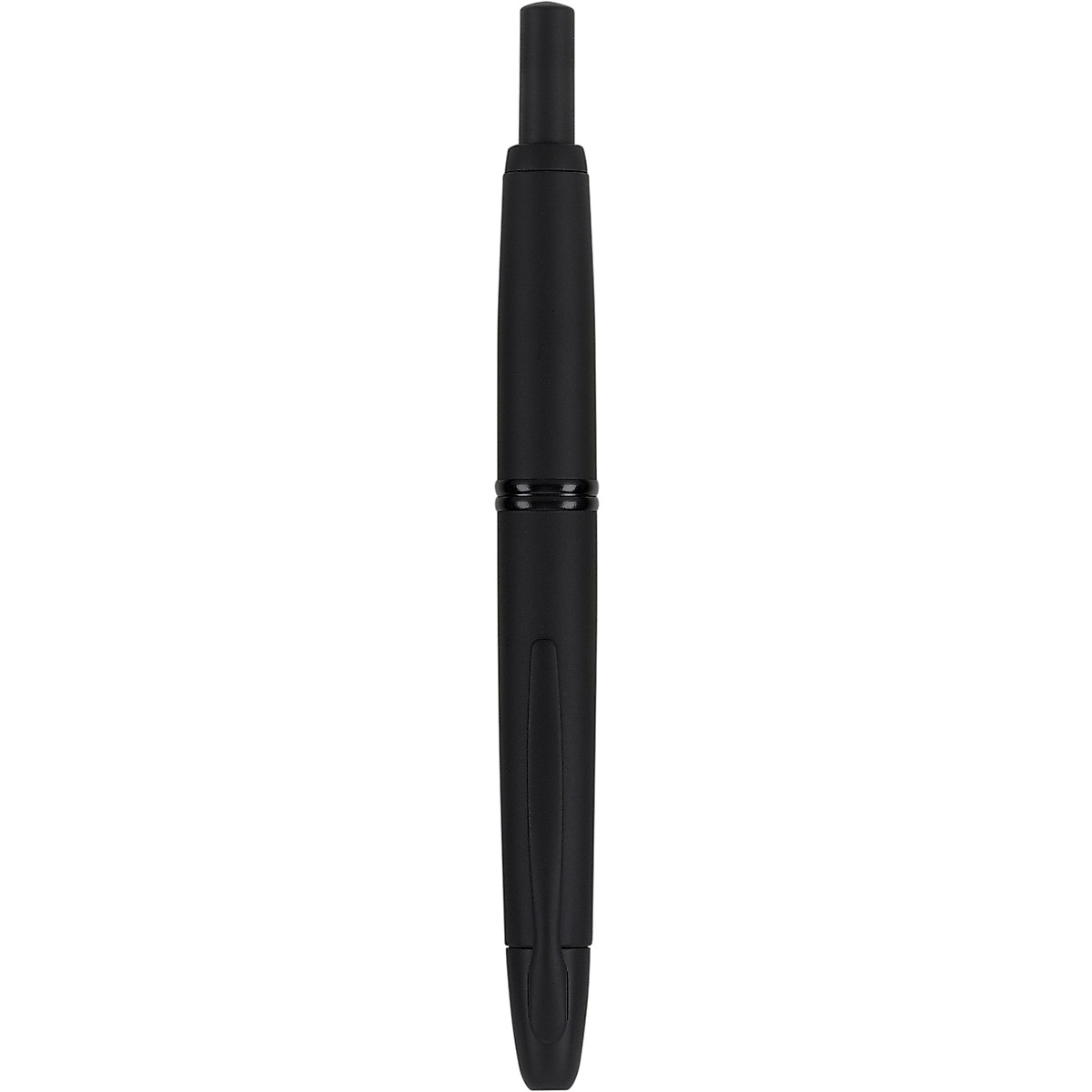 PILOT Vanishing Point Collection Refillable & Retractable Fountain Pen, Matte Black Barrel, Blue Ink, Fine Nib (60580)