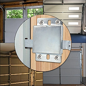 SINCERITYLI Garage Door Side Lock Inside Deadlock for Most Garage Door Galvanized Steel -1pack, Silver