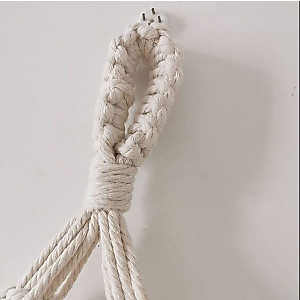 TJLSS Handmade Floating Shelf Solid Wood Flower Stand Wall Hanging Partition Woven Tapestry Home Living Room Decoration Board