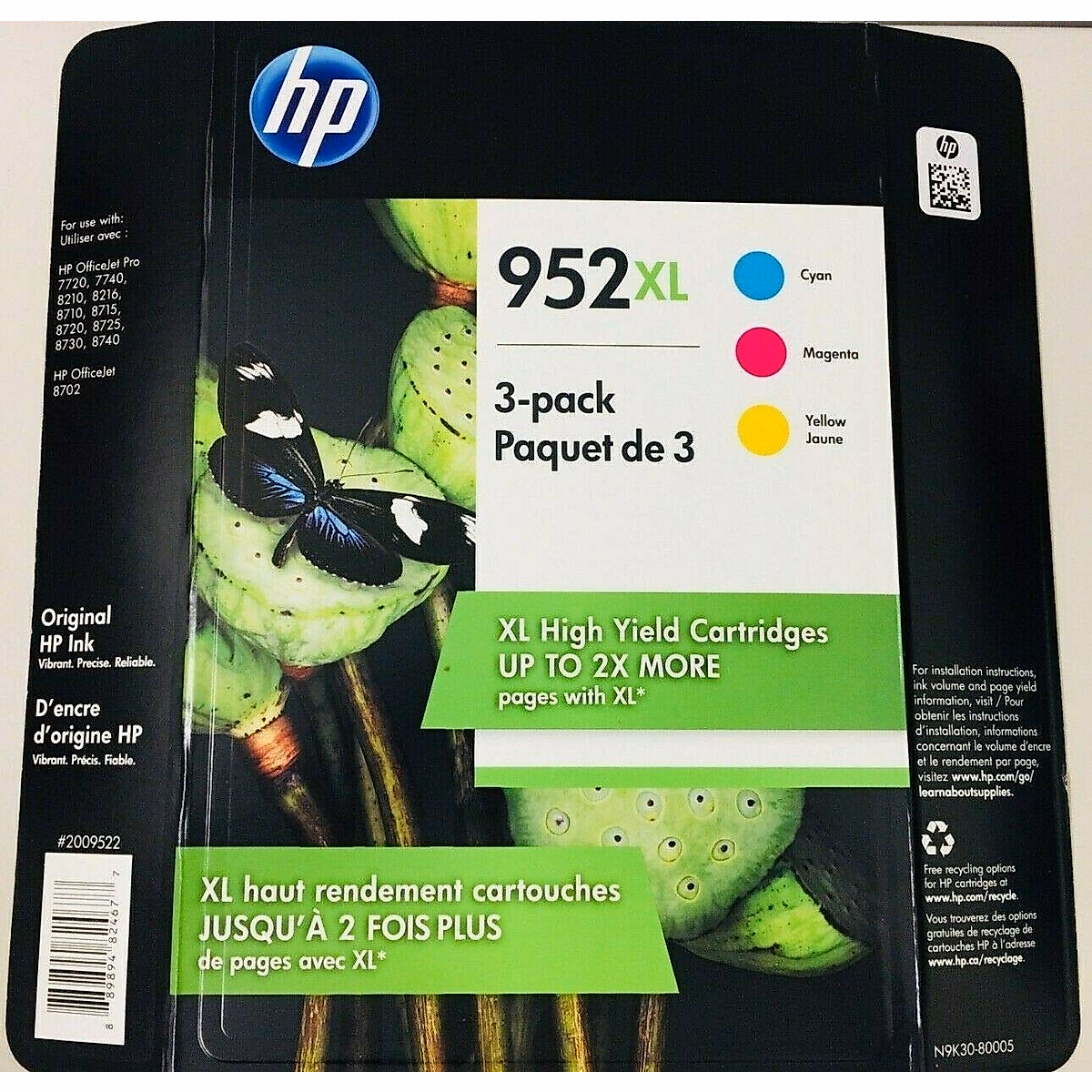 HP 952XL color set