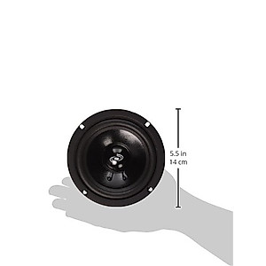 Pyle 5 Inch Woofer Driver - Upgraded 200 Watt Peak High Performance Mid-Bass Mid-Range Car Speaker 450Hz - 7kHz Frequency Response 15 Oz Magnet Structure 8 Ohm w/ 92dB and Paper Coating Cone - PDMR5 Black
