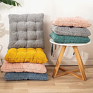 Gruytoie Round Chair Seat Cushions, Comfortable Garden Kitchen Patio Sofa Seat Pads Dining Chair Cushion Pad, for Indoor Outdoor Décor (H 50X50cm)