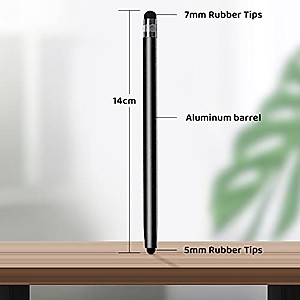 Stylus Pens for Touch Screens,4 Pack Touchscreen Pen 2 in 1 Rubber Stylus Touch Pen for Tablets, iPad Mini, iPad Pro, iPad Air, Smartphones, Samsung Galaxy