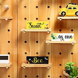 Sign Sunflower Tiered Tray Decor Tabletop Centerpiece for Summer Home Sweet as Can Trays Signs MDF Wood Sign Sunflower Gifts for House Kitchen Decor Wood Blocks Rustic Farmhouse Decor