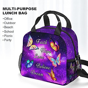 Wuetduz Cow Lunch Bag, Cute Small Pink Cow Print Lunch Box for Girls Women with Strap Insulated Reusable Strawberry Lunch Bags for Kids School Work Picnic