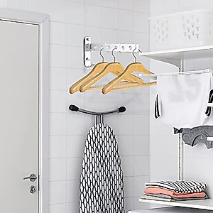 Clothes Drying Rack Folding Indoor Hanger for Laundry Washroom,Clothing Dryer Rack Outdoor,Foldable Wall Mount Collapsible Design,Wall Mounted Clothes Rack Like Retractable Hidden Saving Space Closet