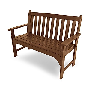 POLYWOOD GNB48TE Vineyard 48" Bench, Teak